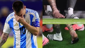 Lionel Messi out indefinitely with Ankle Sprain